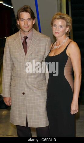 Actor Dougray Scott and his wife Sarah Travis arrive for the Laureus ...
