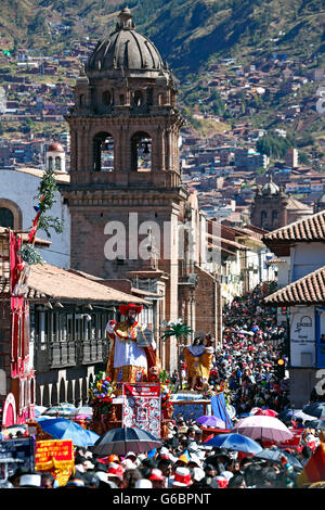 San Jeronimo (St. Geronimo) float, Corpus Christi Celebration, Cusco ...