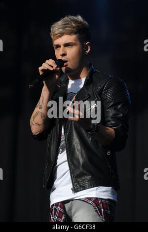 2013 Fusion Festival - Birmingham. Jaymi Hensley of Union J performing ...