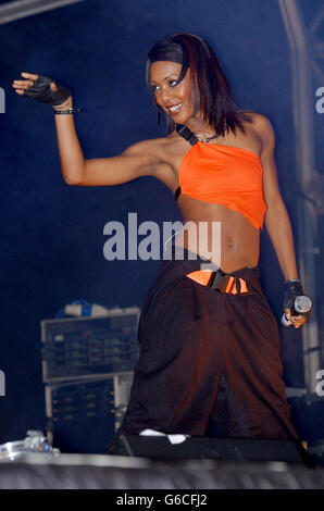 Singer Kelli Young from Liberty X at the launch of the new game Twister ...