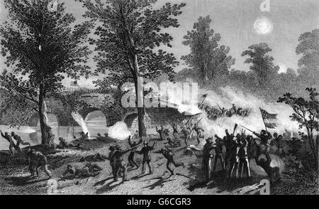 1860s SEPTEMBER 1862 GENERAL BURNSIDE'S BRIDGE ATTACK AT BATTLE OF ...