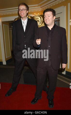Stephen Merchant & Ricky Gervais arrive for the BAFTA Television Craft ...