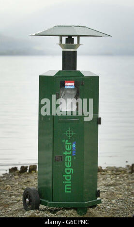 The launch of the 'The Midgeater'. A device at the Loch Lomond Shores ...