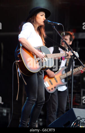 KT Tunstall performs at the Big Feastival which has been organised by ...