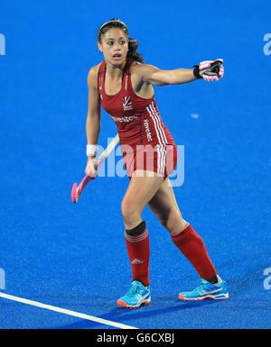 Great Britain's Sam Quek during the team announcement at Bisham Abbey ...