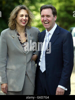 Former Health Minister Alan Milburn with his partner Dr Ruth Briel ...