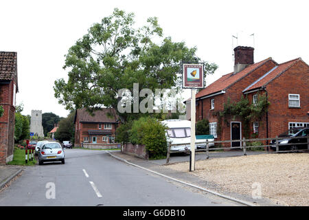 General view of Flitcham, Norfolk, a neighbouring village to Anmer, and ...