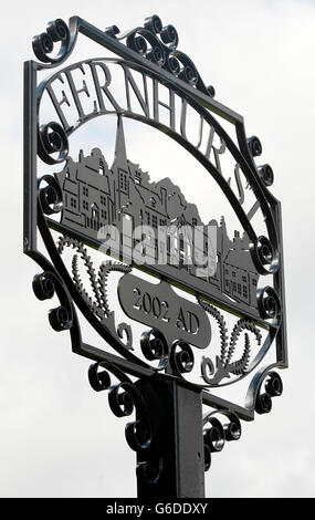 Fernhurst Village Sign, West Sussex, England Stock Photo - Alamy