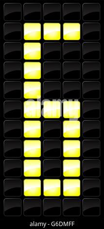 Vector illustration of console scoreboard number icon Stock Vector ...