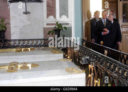 The Prince of Wales enters the Cathedral at the Peter and Paul Fortress ...