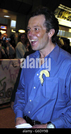 British explorer Pen Hadow returns home Stock Photo - Alamy