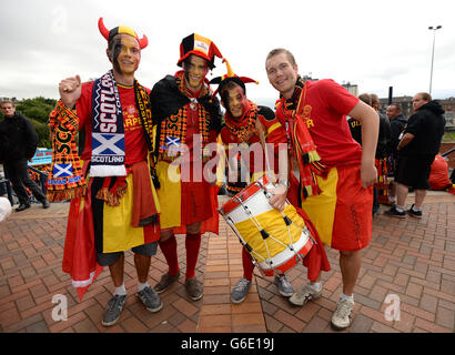 Fans of Belgium show their support before the FIFA Men’s World Cup 2026 ...