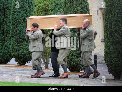 Hugh van Cutsem funeral Stock Photo - Alamy
