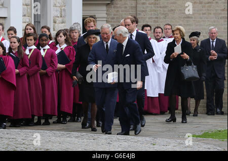 Hugh van Cutsem funeral Stock Photo - Alamy