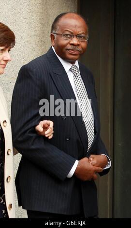 Surgeon David Sellu leaving the Old Bailey were he is charged with ...