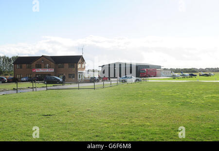 Sandtoft Aerodrome - stock. A general view of Sandtoft Aerodrome, North ...