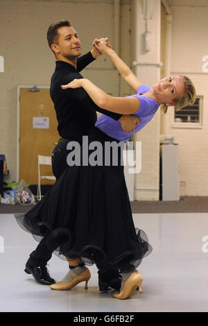 Rachel Riley and Pasha Kovalev rehearse their waltz at Ace Dance ...