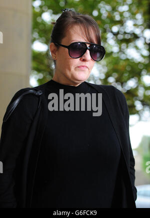 Amanda Hutton arrives at Bradford Crown Court, where she is charged ...