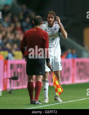 Swansea City's Miguel Michu Stock Photo - Alamy