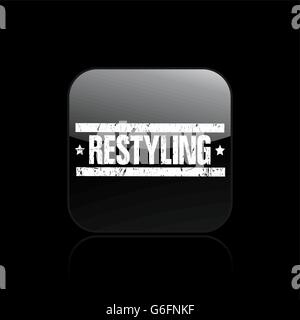 Vector illustration of single isolated restyling icon Stock Vector ...