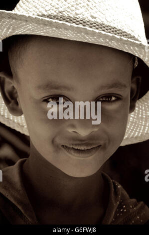 Portrait of a Harari boy with a hat. Harar, Ethiopia Stock Photo - Alamy