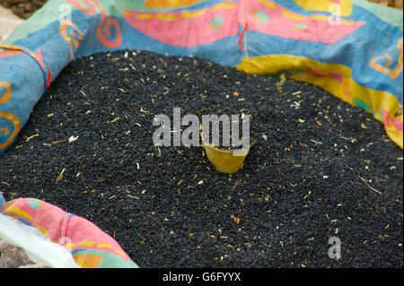 Grain for sale. Market day at Freweyni also known as Sinkata. Tigray ...