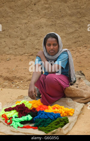 Vendor selling at market, Freweyni also known as Sinkata. Tigray ...