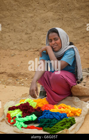 Vendor selling at market, Freweyni also known as Sinkata. Tigray ...