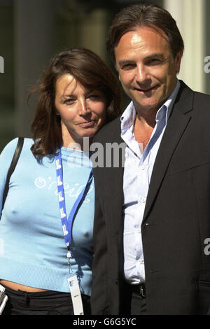 Brian Capron and wife Jacqueline Bucknell arriving at National TV ...