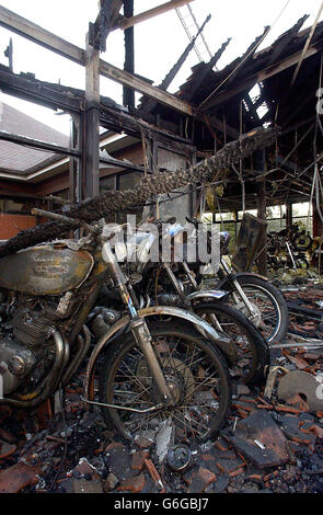 National Motorcycle Museum gutted by fire Stock Photo - Alamy