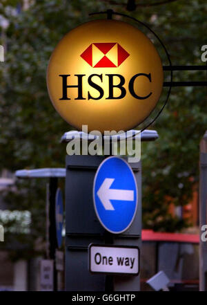hsbc bank sign birmingham Stock Photo - Alamy