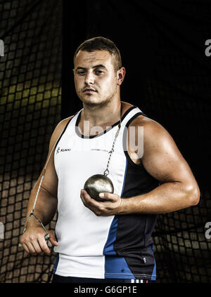 Hammer thrower Mark Dry. Highlands hammer thrower Mark Dry will have no ...