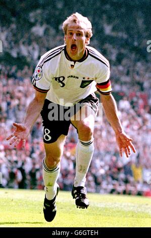 Euro 96 Soccer ... Russia v Germany, Old Trafford Stock Photo - Alamy