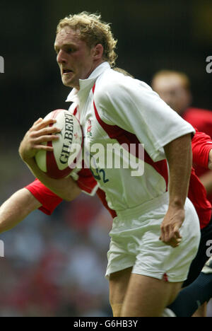 Scarbrough Wales v England. Dan Scarbrough of the England rugby union ...
