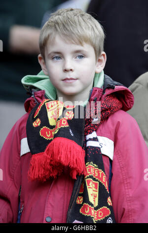 A Manchester United fan in the stands ahead of the Barclays Women's ...