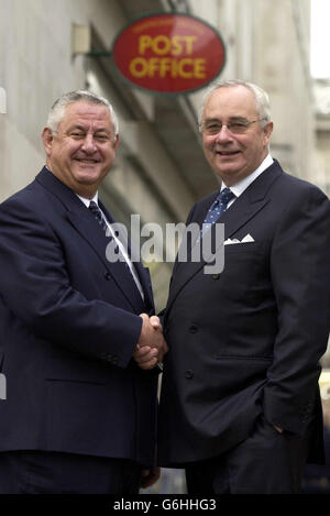 David Mills, Chief Executive of Post Office Ltd (left), and Mike Soden ...