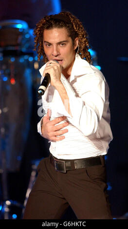 David Bisbal performs on stage during the "Los40 Basico Santander ...