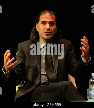 Theoretical Physicist Nima Arkani-Hamed during a talk at the Science ...