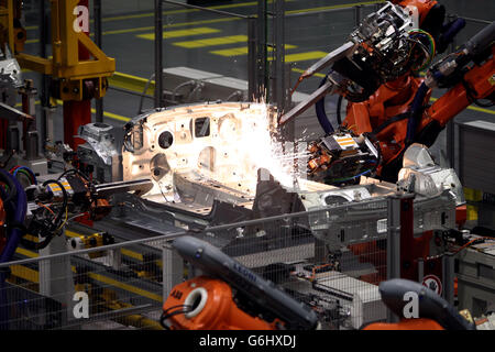 The BMW Mini plant in Oxford uk shot from the air Stock Photo - Alamy