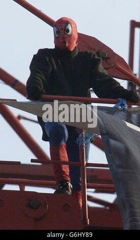 David Chick Fathers4Justice Stock Photo - Alamy