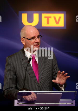 Managing Director of UTV Television Michael Wilson (left) and Group ...