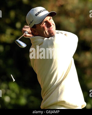 USA's Len Mattiace, tees off the 6th hole during a practice round in ...