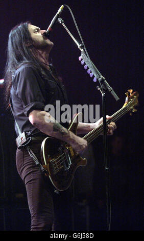 Motorhead at the Apollo. Lead singer Lemmy performs with his band ...