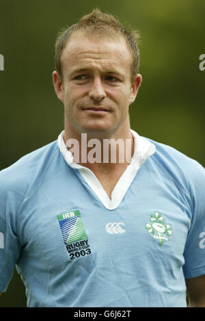 Denis Hickie during Ireland's training session at the Whittten Oval ...