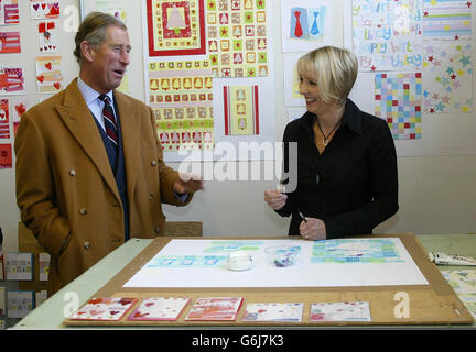 Prince of Wales visits Houldsworth Mill Stock Photo - Alamy