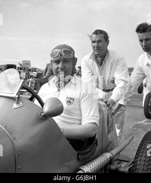 British racing driver Duncan Hamilton in his Maserati at Goodwood Stock ...
