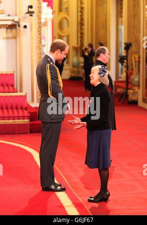 Jane Nicholson from Hunstanton is made an MBE by the Duke of Cambridge ...