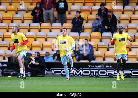 Coventry City's Billy Daniels, Lewis Rankin and Jamar Loza (left to ...