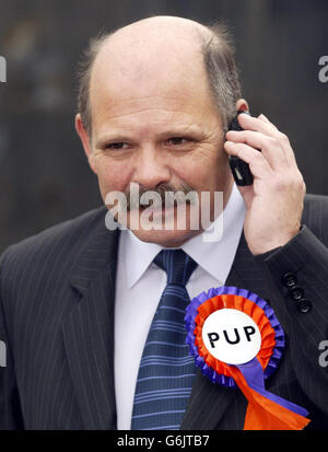 David Ervine, leader of the Progressive Unionist Party addresses the ...