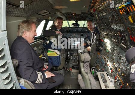 Concorde captain Mike Bannister after A British Airways Concorde landed ...